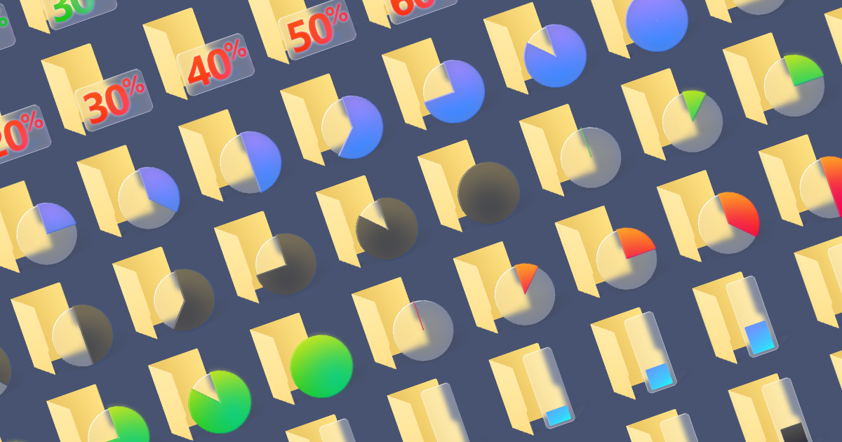 Percent Folder Icons - 198 folder icons with various percent symbols on ...